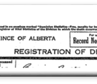 Alberta Vital Statistics